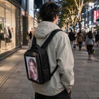 China Smart Programmable LED Backpack with Screen, Customizable Digital Display for Travel, School, and Business - Unisex for sale