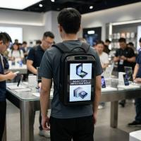 China Smart Programmable LED Backpack with Screen, Customizable Digital Display for Travel, School, and Business - Unisex for sale