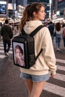 China Smart Programmable LED Backpack with Screen, Customizable Digital Display for Travel, School, and Business - Unisex for sale