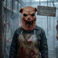 China Realistic Zombie Pig Latex Mask Full Head Horror Animal Monster Mask for Halloween Cosplay Costume Party for sale