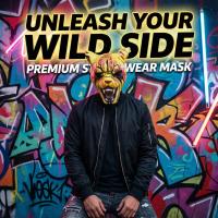 China Hotline Cosplay Miami Tiger Tony Mask Breathable Comfortable Design for Adult & Kids Halloween Party Essential Costume Accessory for sale