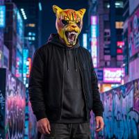 China Hotline Cosplay Miami Tiger Tony Mask Breathable Comfortable Design for Adult & Kids Halloween Party Essential Costume Accessory for sale