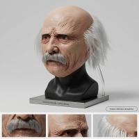China Realistic Human Features Latex Face Covering - One Size Fit Most Theatrical Mask for Plays and Film Shoots for sale