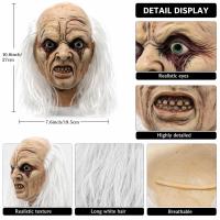 China Latex Material Creepy Mask for Halloween Events - One Size Fit Most Scary Mask for Horror Themed Parties for sale