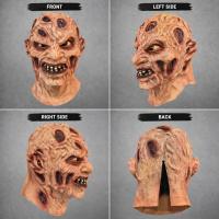 China Premium Pure Latex Horror Mask with Hyper-Realistic Details and Full Head Coverage for Halloween Cosplay for sale