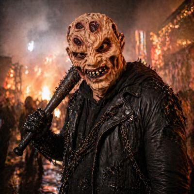 China Premium Pure Latex Horror Mask with Hyper-Realistic Details and Full Head Coverage for Halloween Cosplay for sale