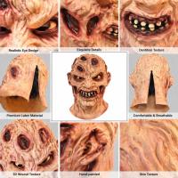 China Premium Pure Latex Horror Mask with Hyper-Realistic Details and Full Head Coverage for Halloween Cosplay for sale