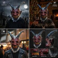 China Latex Material Creepy Mask One Size Fit Most for Halloween Events and Horror Parties for sale
