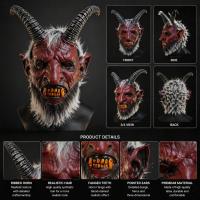 China Latex Material Creepy Mask One Size Fit Most for Halloween Events and Horror Parties for sale