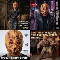 China Latex Halloween Mask with Unique and Eye-Catching Designs for One Size Fit Most Costume Parties for sale