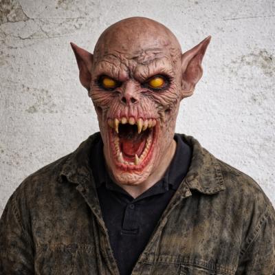 China Terrifying Vampire Bat Latex Mask for Halloween Cosplay - Lightweight 0.3kg and One Size Fits Most for sale