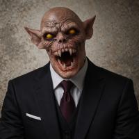 China Terrifying Vampire Bat Latex Mask for Halloween Cosplay - Lightweight 0.3kg and One Size Fits Most for sale