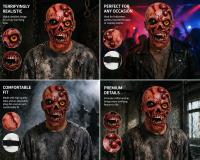 China Grotesque Mutant Latex Mask, Realistic Undead Monster Mask for Adults for sale