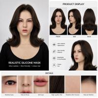 China Ultra-Realistic Female Silicone Mask with Medical-Grade Material and Hyper-Realistic Skin Texture for Professional Cosplay for sale