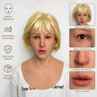 China Ultra-Realistic Female Silicone Mask with Medical-Grade Material and Hyper-Realistic Skin Texture for Professional Cosplay for sale