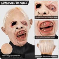 China Realistic Scary Features Latex Material Creepy Masks One Size Fit Most for Halloween and Haunted Houses for sale
