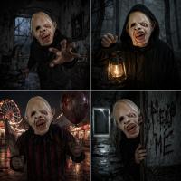 China Realistic Scary Features Latex Material Creepy Masks One Size Fit Most for Halloween and Haunted Houses for sale