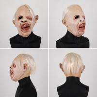 China Realistic Scary Features Latex Material Creepy Masks One Size Fit Most for Halloween and Haunted Houses for sale