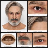 China Lifelike Silicone Full Head Human Mask with Realistic Skin Texture, Natural Facial Details and Comfortable Fit for Halloween, Role Play, Cosplay, Stage Performance, Costume Parties for sale