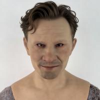 China Hyper-Realistic Male Silicone Full Head Mask with Handcrafted Facial Details, Natural Skin Texture and Comfortable Fit for Cosplay, Film Makeup, Stage Performance, Costume Events for sale