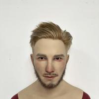 China Ultra-Realistic Male Silicone Mask - Professional Grade Hyper-Realistic FX Face Mask for Cosplay, Film, and Realistic Human Transformation Headwear for sale