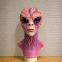 China Ultra-Realistic Alien Silicone Full Head Mask with Hand-Painted Creature Details, Soft Skin Texture and Comfortable Fit for Collectors, Cosplay, Film Makeup, Stage Shows for sale