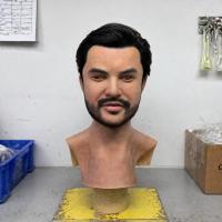 China Professional Ultra-Realistic Male Silicone Full Head Mask with Handcrafted Lifelike Facial Details, Natural Skin Texture and Comfortable Fit for Film, Theatre, Stage Performance for sale