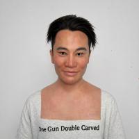 China Ultimate Realistic Male Silicone Full Head Mask with Lifelike Skin Texture, Handcrafted Facial Details and Hand-Punched Hair for Cinematic Arts, Cosplay, Stage Performance for sale