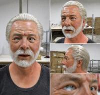China Professional Ultra-Realistic Male Silicone Full Head Mask with Handcrafted Lifelike Facial Details, Natural Skin Texture, Comfortable Fit for Film, Theatre, Stage Performance for sale