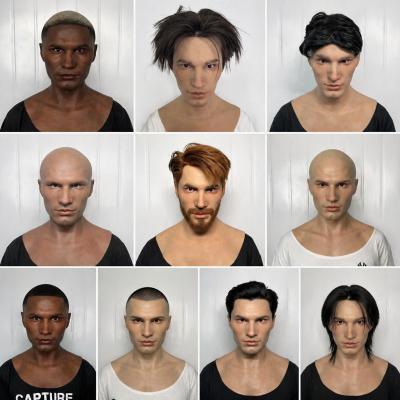 China Hyper-Realistic Handcrafted Male Silicone Mask with Natural Skin Texture and Seamless Fit for Professional Special Effects, Cosplay, and Realistic Character Masquerade for sale