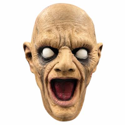 China Terrifying Screaming Latex Full-Face Mask Featuring Exaggerated Wrinkles and Dramatic Expression, Perfect for Cosplay, Halloween, Costume Parties, and Theatrical Use for sale