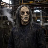 China Realistic Cracked Zombie Full-Face Latex Mask with Long Hair, Lifelike Cracks, and Horror Detailing for Halloween, Cosplay, Costume Parties, and Themed Events for sale