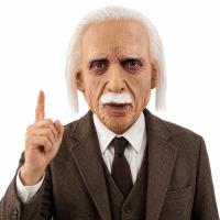 China Short White Hair Old Man Latex Full Head Mask with White Mustache, Realistic Wrinkles, Detailed Skin Texture, Visible Eye Openings for Halloween Party Cosplay Costume for sale