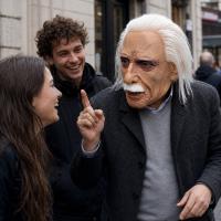 China Short White Hair Old Man Latex Full Head Mask with White Mustache, Realistic Wrinkles, Detailed Skin Texture, Visible Eye Openings for Halloween Party Cosplay Costume for sale