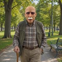 China Bald Old Man Latex Full Head Mask with White Mustache, Realistic Wrinkles, Aged Skin Texture, Detailed Ear Shape and Visible Eye Openings for Halloween Party Cosplay Costume for sale