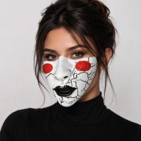 China Resin Demon Half Face Mask Black Red Adult Costume Mask with Gold Ring Accents for Halloween Cosplay Party Masquerade Stage Performance Photo Shoot and Festival Outfit for sale