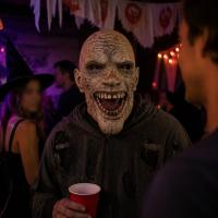 China Realistic Zombie Latex Mask with Bald Head, Deep Wrinkles, Aged Skin Texture and Realistic Teeth Design, Full Face Horror Mask for Halloween Cosplay Costume Party, Haunted House, OEM Factory Supplier for sale