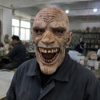 China Realistic Zombie Latex Mask with Bald Head, Deep Wrinkles, Aged Skin Texture and Realistic Teeth Design, Full Face Horror Mask for Halloween Cosplay Costume Party, Haunted House, OEM Factory Supplier for sale