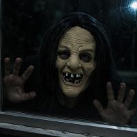 China Realistic Horror Latex Mask with Long Black Hair, Creepy Wrinkled Face and Realistic Teeth Design, Full Face Scary Mask for Halloween Cosplay Costume Party, Haunted House, OEM Factory Supplier for sale