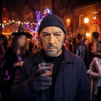 China Realistic Old Man Latex Mask – Uncle Hux Style Elderly Face Mask with Wrinkles and Beard, Full Head Halloween Costume Mask for Cosplay, Party, Film and Photography for sale