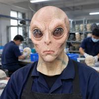 China Realistic Alien Latex Mask Manufacturer | Premium Full Face Horror Costume Mask for Halloween, Cosplay, Party Events and Wholesale Custom OEM Production for sale