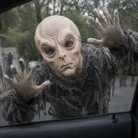 China Realistic Alien Latex Mask Manufacturer | Premium Full Face Horror Costume Mask for Halloween, Cosplay, Party Events and Wholesale Custom OEM Production for sale