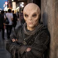 China Realistic Alien Latex Mask Manufacturer | Premium Full Face Horror Costume Mask for Halloween, Cosplay, Party Events and Wholesale Custom OEM Production for sale