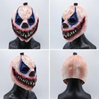 China Realistic Pumpkin Skull Latex Mask with Creepy Smile and Sharp Teeth, Full Face Halloween Horror Mask for Adults, Scary Cosplay Costume Prop, Haunted House Party Decoration, Perfect for Party for sale