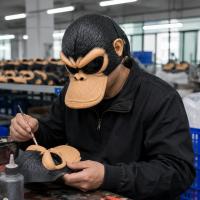 China Funny Monkey Latex Hat with Sunglasses Adjustable Mesh Cap Novelty Animal Headwear for Halloween Cosplay Costume Party Prank Festival Carnival Outdoor Events Adult Costume Accessory for sale
