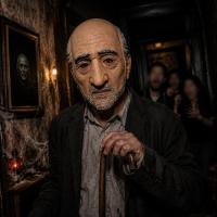 China Realistic Old Man Latex Mask, Bald Grandpa Full Head Mask with Detailed Wrinkles, Gray Hair and Beard, Elderly Face Costume for Halloween, Cosplay, Party, Haunted House, Theater and Adult Role Play for sale