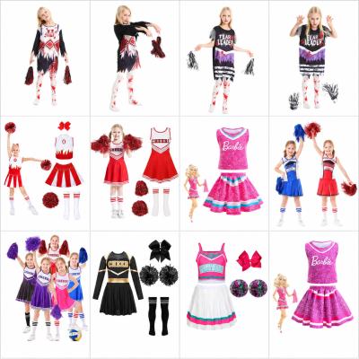 China Kids Cheerleader Costumes Wholesale – Girls Cheerleading Uniform Sets with Pom Poms, Halloween Cosplay Party Outfits, Custom OEM ODM Manufacturer | Patygr for sale