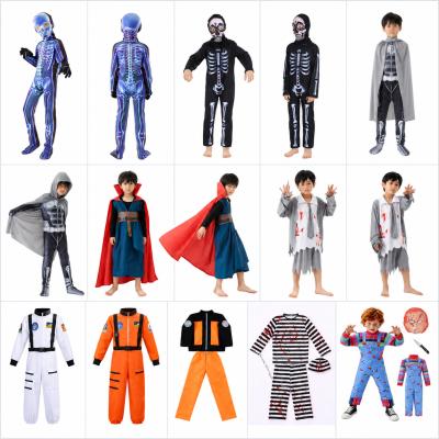 China Wholesale Boys Halloween Costumes Kids Skeleton Vampire Zombie Astronaut Horror Spooky Cosplay Fancy Dress Party Outfits Children Role Play Costume Sets OEM ODM Manufacturer Supplier Patygr for sale