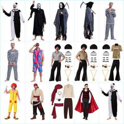 China Wholesale Men’s Halloween Costumes, Ghost, Reaper, Prisoner, Pirate, Vampire, Clown and Retro Party Outfits, Custom OEM ODM Fancy Dress Supplier with Low MOQ and Global Bulk Service by Patygr Factory for sale