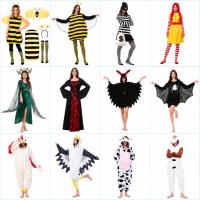 China Wholesale Women’s Animal and Novelty Costumes, Bee, Bat, Spider, Bird, Cow and Hooded Onesie Party Outfits, Custom OEM ODM Halloween Fancy Dress Supplier with Low MOQ and Global Bulk Service by Patygr for sale